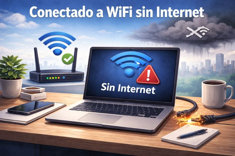 Conectado a WiFi sin internet: Soluciones paso a paso (Guía 2026)